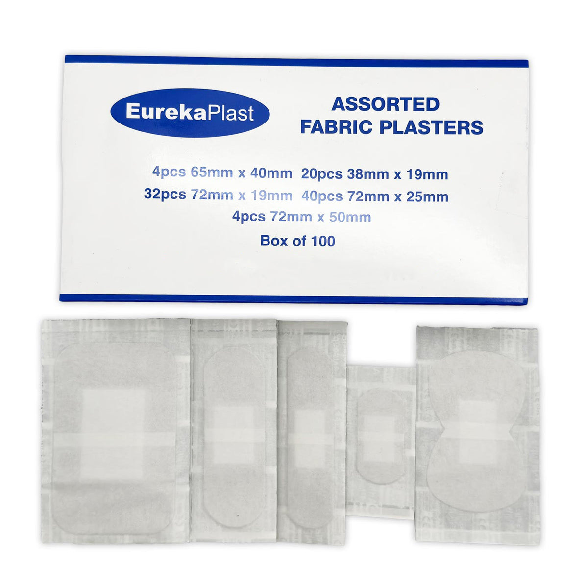 Assorted Fabric Plasters - Box of 100 – Mini First Aid